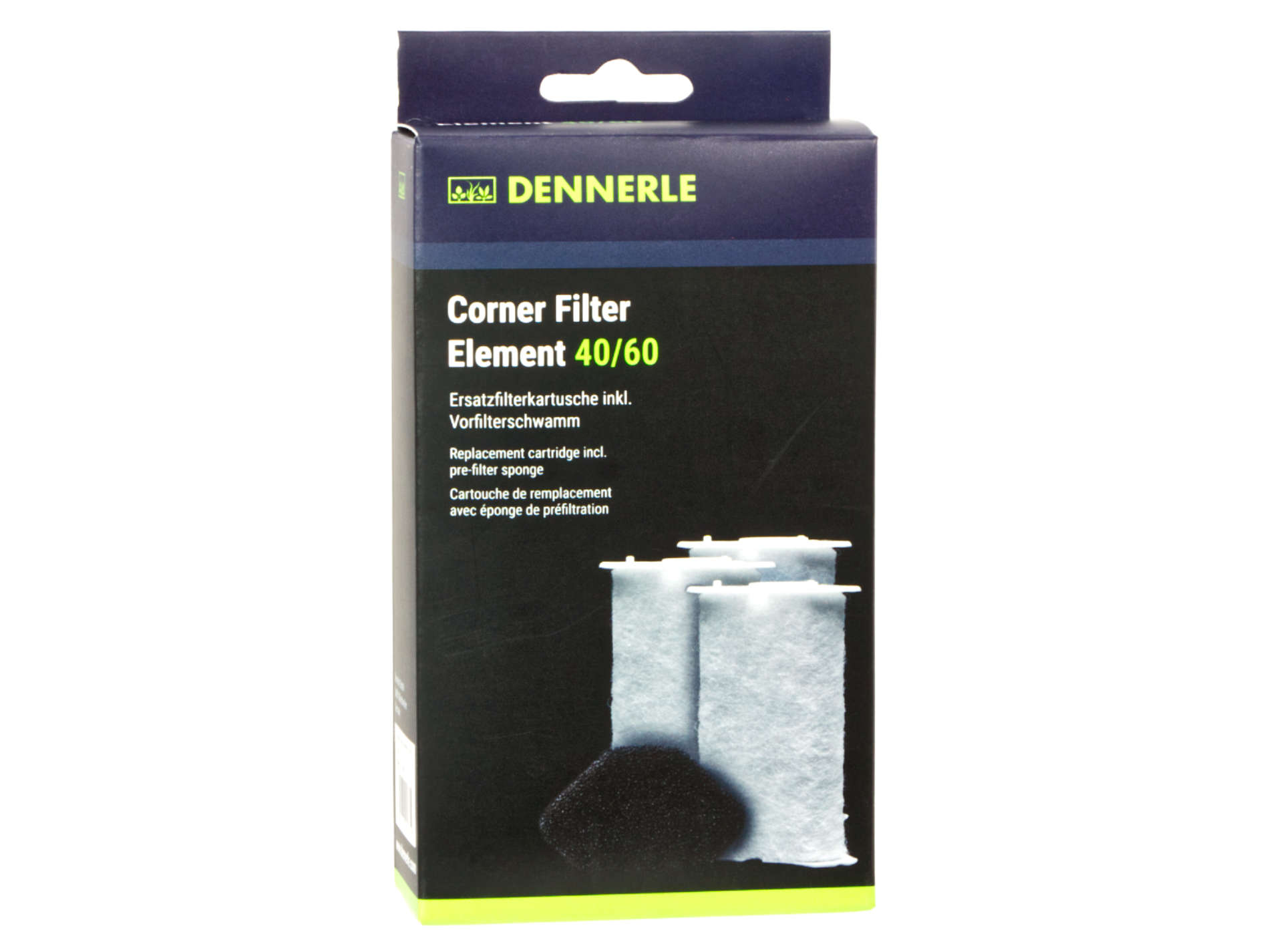 Dennerle Corner Filter Element 40/60, 3-pack | GARNELENHAUS